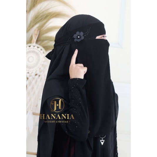 Jual Niqob bandana alisya/cadar bandana sifon silk/cadar bunga by ...
