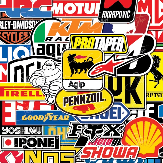 Jual Sticker Pack Automotive Brand Logo ( 35 pcs ) | Shopee Indonesia