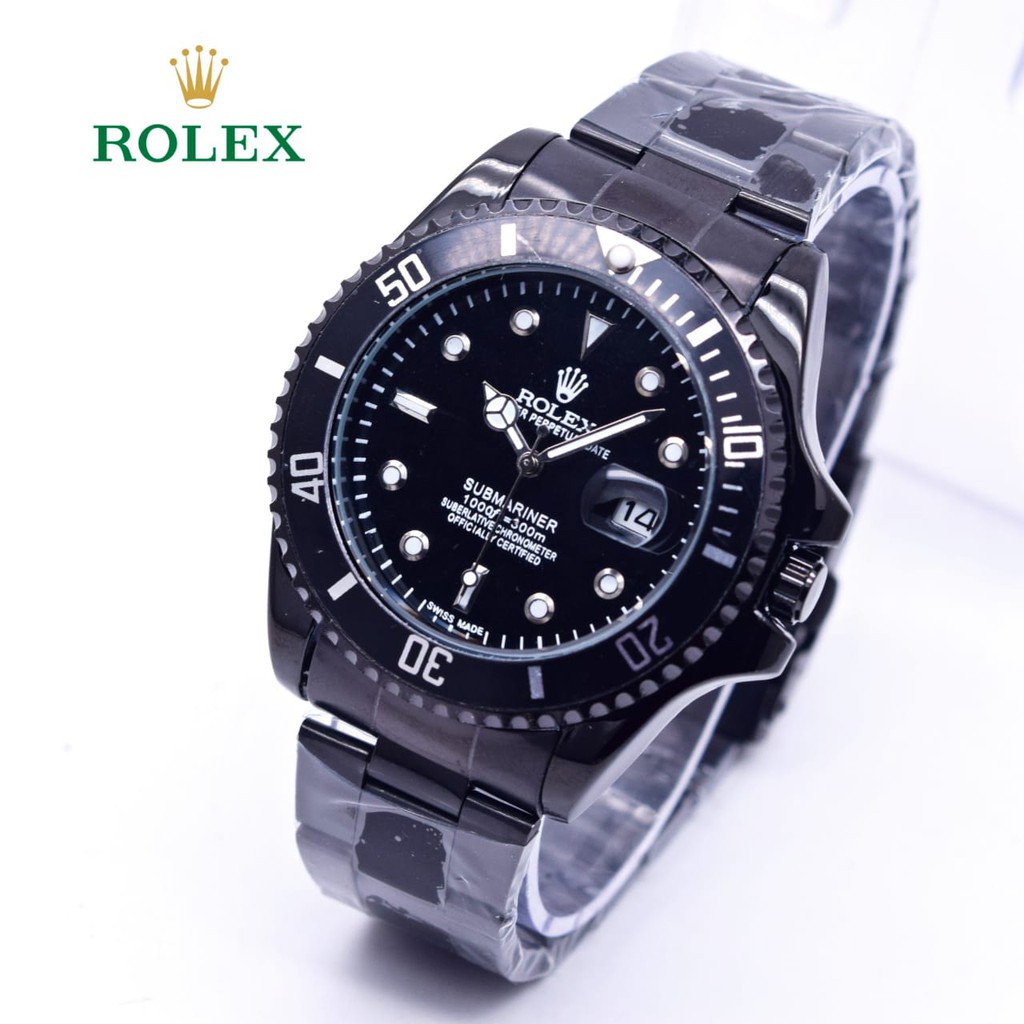Jual Jam tangan pria analog Rolex Submariner tahan air dengan tanggal ...