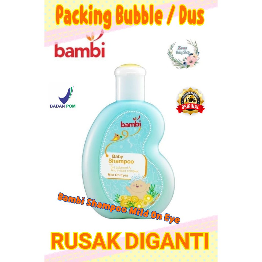 Jual Bambi baby shampoo shampo bayi 100ml 100 ml mild on eye - zeus ...