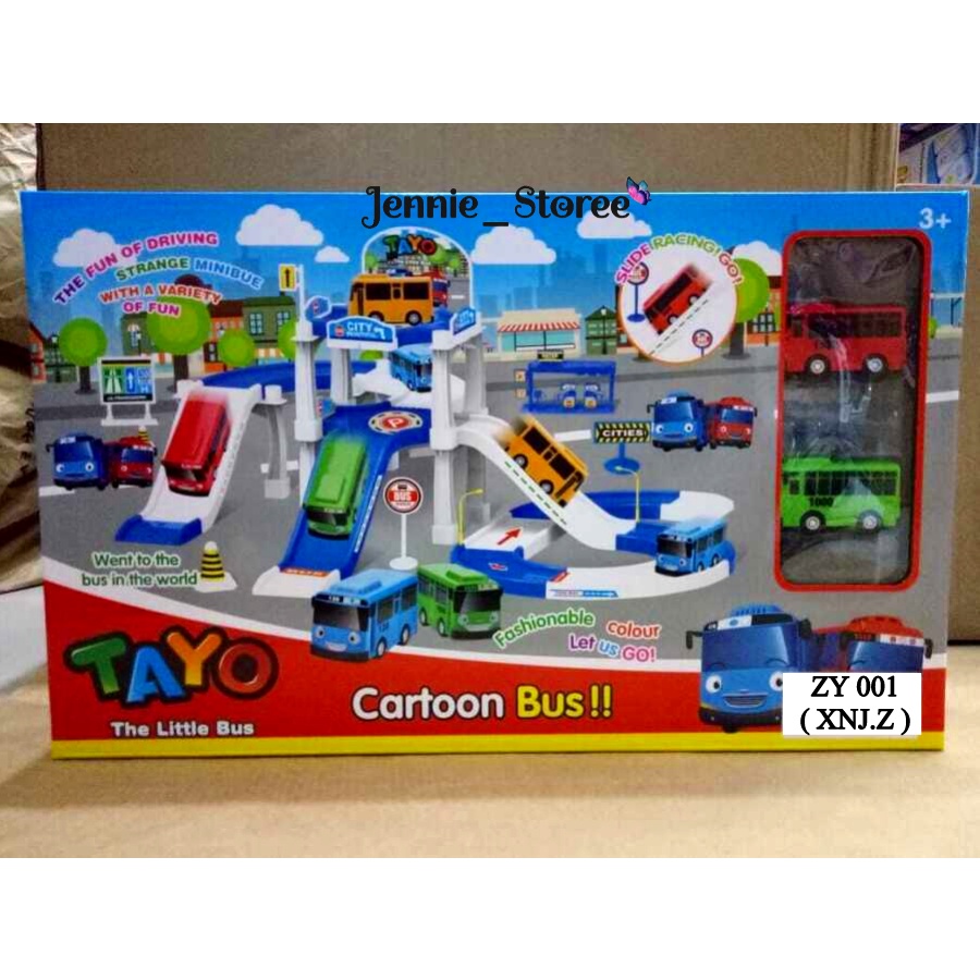 Jual Mainan Tayo Diecast Tayo Mainan Mobil Anak Bus Tayo Play Set ZY001 ...