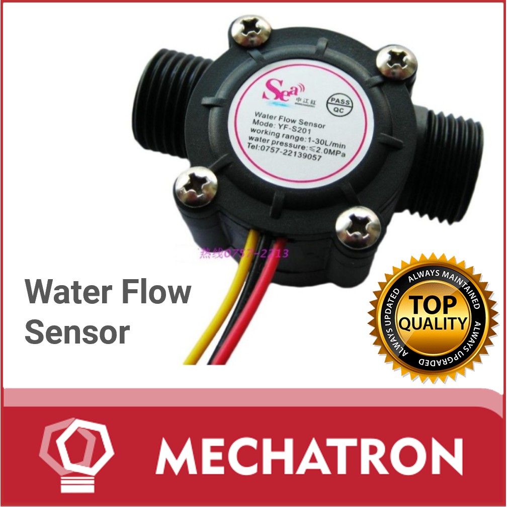Jual YF-S201 Water Flow Sensor 1/2" 0.5 inch Aliran Air | Shopee Indonesia