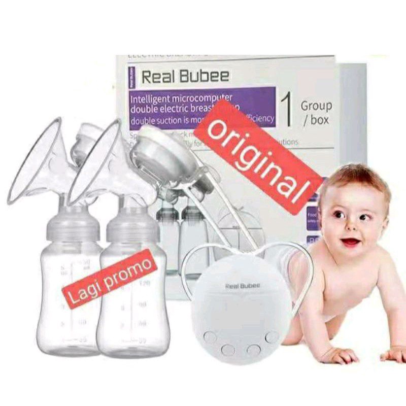 Jual Pompa Asi Elektrik RealBubble 2 Botol dan tanpa kabel | Shopee ...