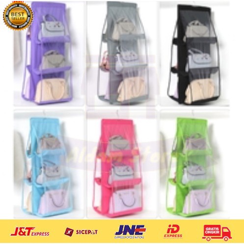 Jual TASTEMPAT- RAK TAS GANTUNG SEPATU POLOS PLASTIK SUSUN BAG ...