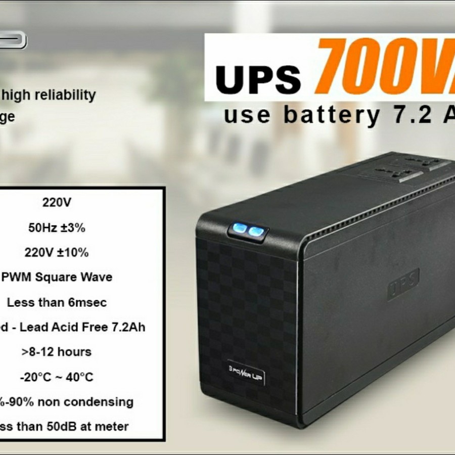 Jual Power Supply UPS 600VA Power Up with AVR Stabilizer | Shopee Indonesia