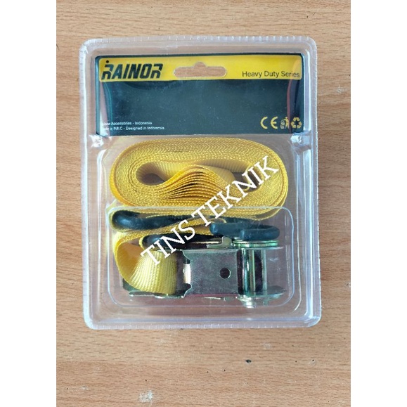 Jual Tali Pengikat Barang Serbaguna Ratchet Tie Down 1" x 5M Rainor ...