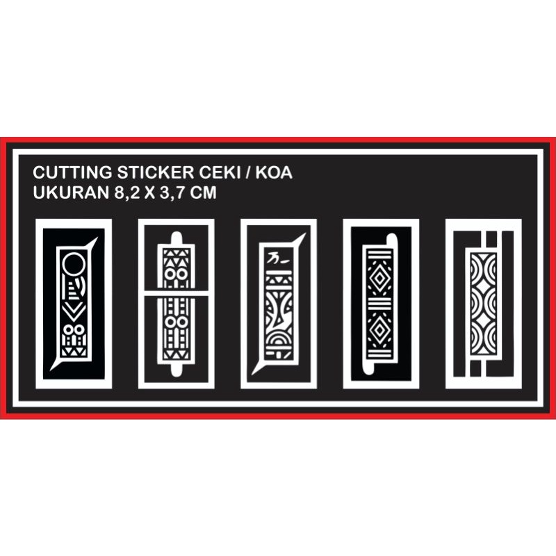 Jual cutting sticker minang/cutting sticker ceki/cutting sticker koa | Shopee Indonesia