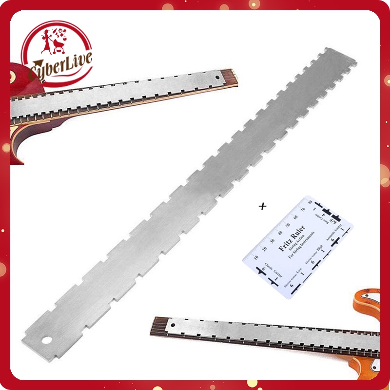 Jual Guitar Neck Notched Straight Edge Tool Stainless Fret Ruler Untuk ...