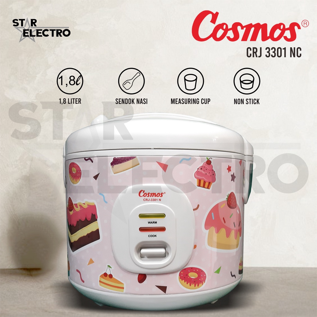Jual Rice Cooker Cosmos CRJ-3301 NC | Shopee Indonesia