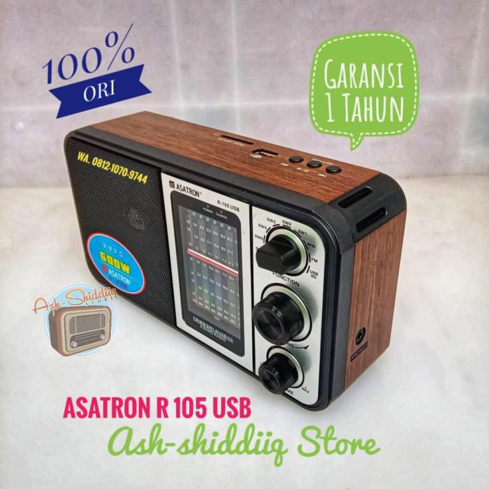Jual Radio Fm Am Asatron R 105 Usb Klasik / Jadul / Vintage / Retro - Putih | Shopee Indonesia