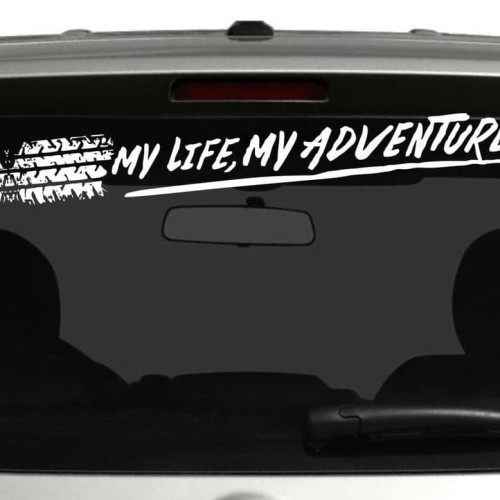 Jual BLIGHOO - CUTTING STICKER MOBIL MY LIFE MY ADVENTURE 60CM STIKER ...