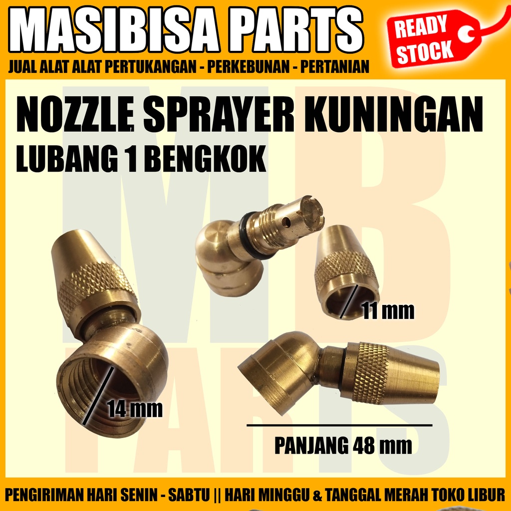 Jual NOZEL / NOZZLE / SPUYER SPRAYER ELEKTRIK KUNINGAN 1 LUBANG BENGKOK ...