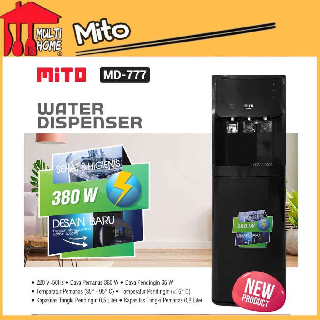Jual MITO Water Dispenser / Dispenser Air Minum Galon Bawah IC Cooling ...