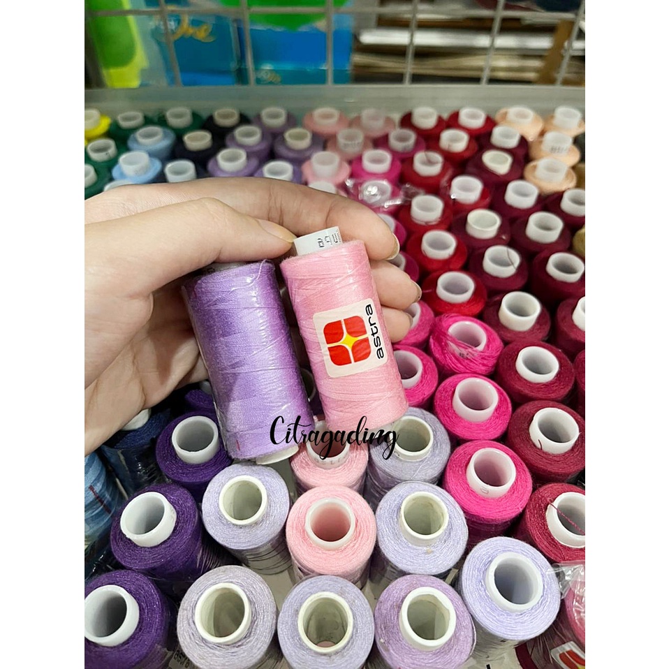 Jual BENANG JAHIT ASTRA BESAR KECIL SUPER JAHIT MESIN TANGAN 500 YARD ...