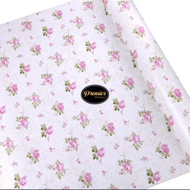 Jual WALLPAPER DINDING Ukuran 45 CM x 10 M Motif BUNGA PINK CHIC | Shopee Indonesia