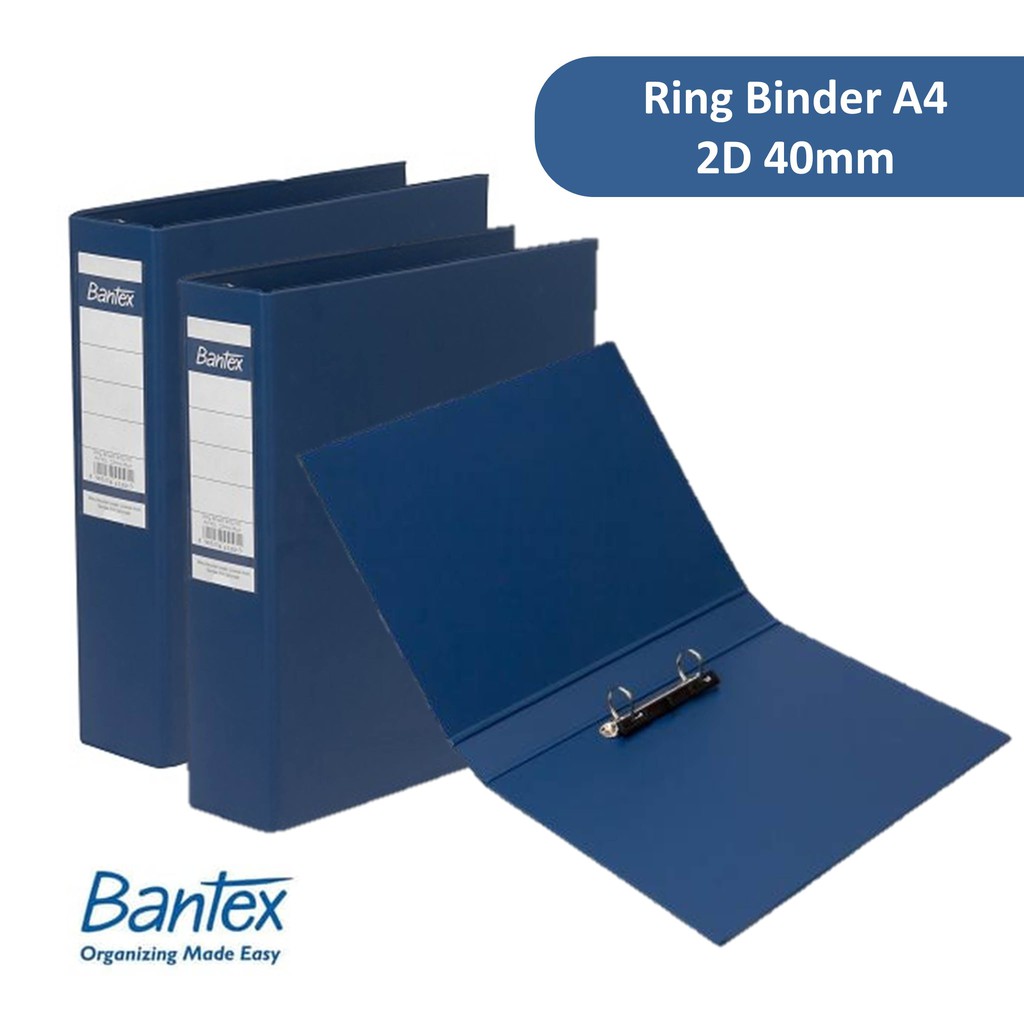 Jual Ring Binder Bantex Folio 3D/2D Biru / Insert Ring Binder Bnatex Ukuran Folio Biru | Shopee ...