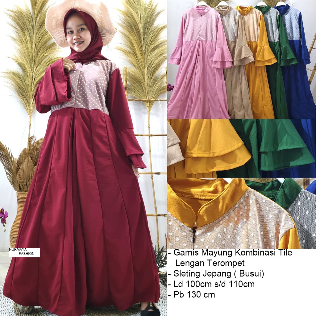 Jual Obral Cuci Gudang Gamis Mayung Tile | Shopee Indonesia