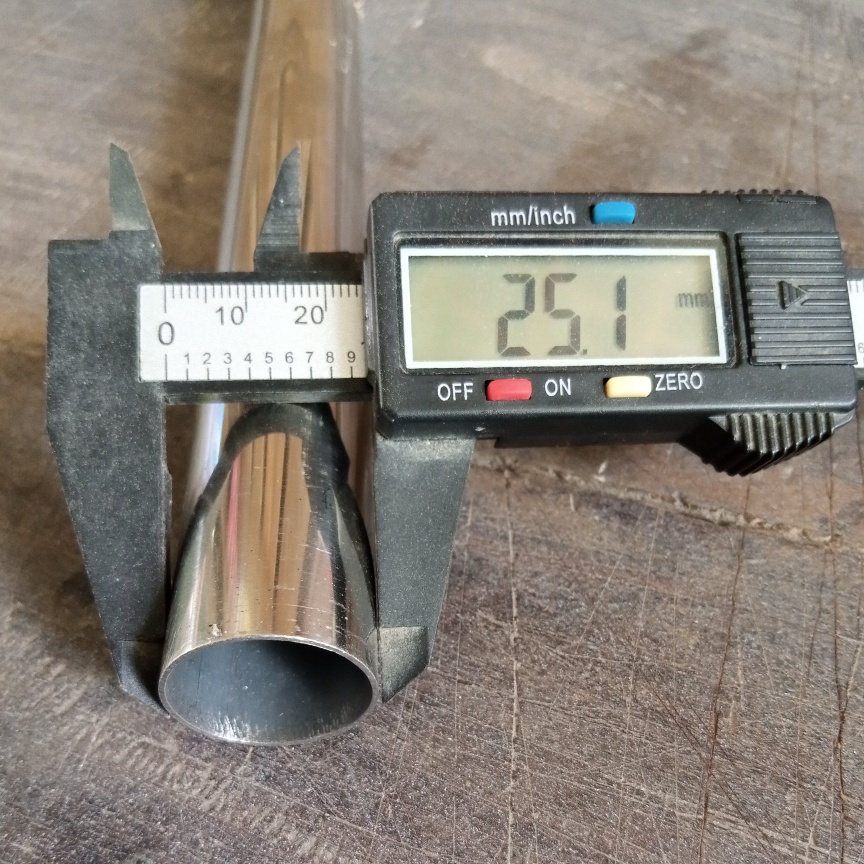 Jual Pipa Bulat Stainless Tebal 0,8 mm Panjang 25 & 30 cm | Shopee ...