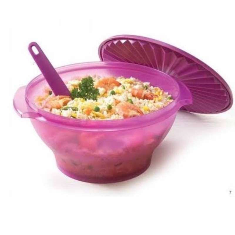 Jual Large rice bowl tupperware 3,5 L / tempat nasi tupperware / bakul ...