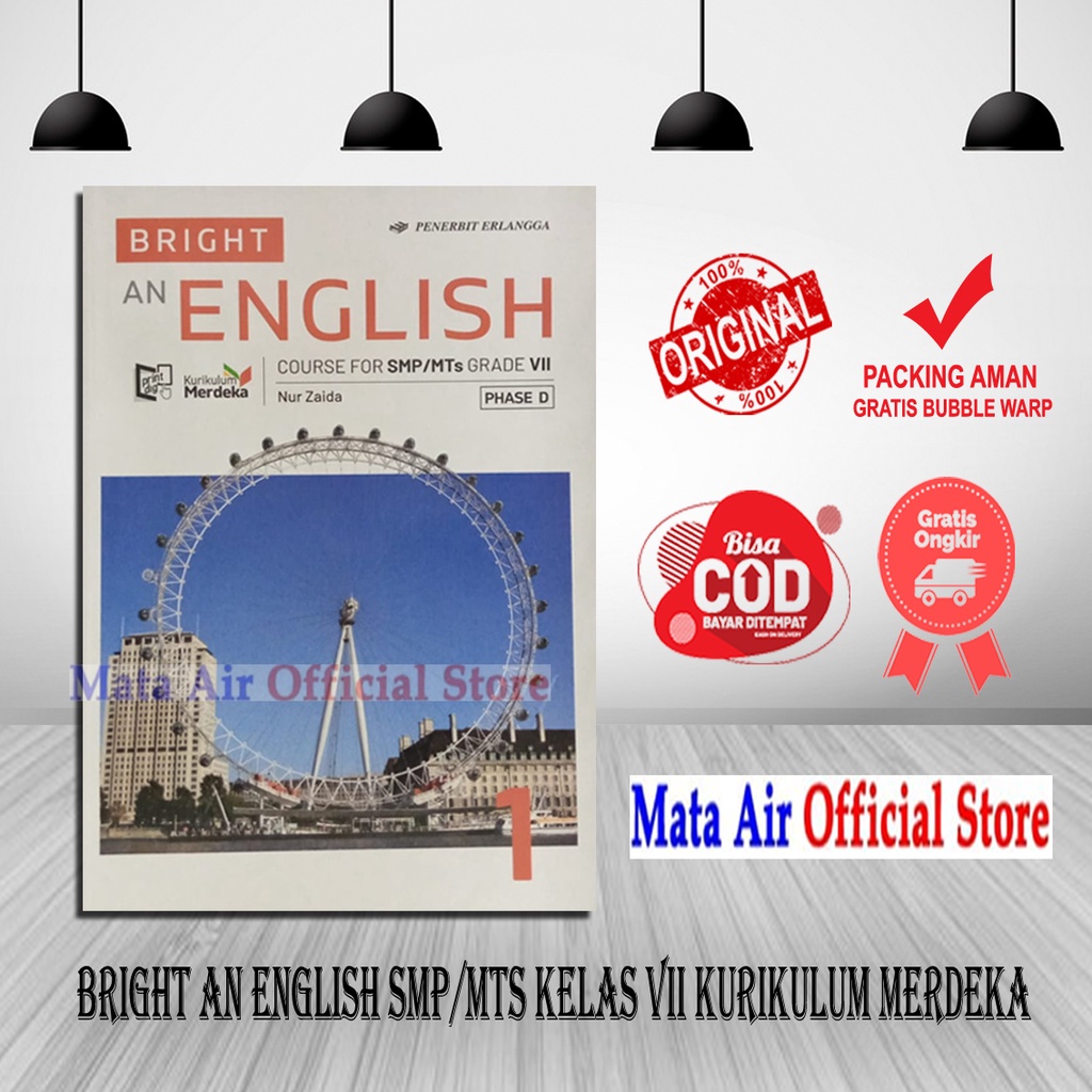 Jual BRIGHT AN ENGLISH SMP/MTs KELAS 7 8 9 KURIKULUM MERDEKA - ERLANGGA | Shopee Indonesia