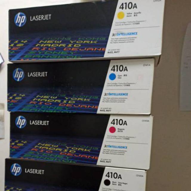 Jual Toner HP Laserjet 410A Black (CF410A) Cyan (CF411A) Yellow (CF412A) Magenta (CF413A ...