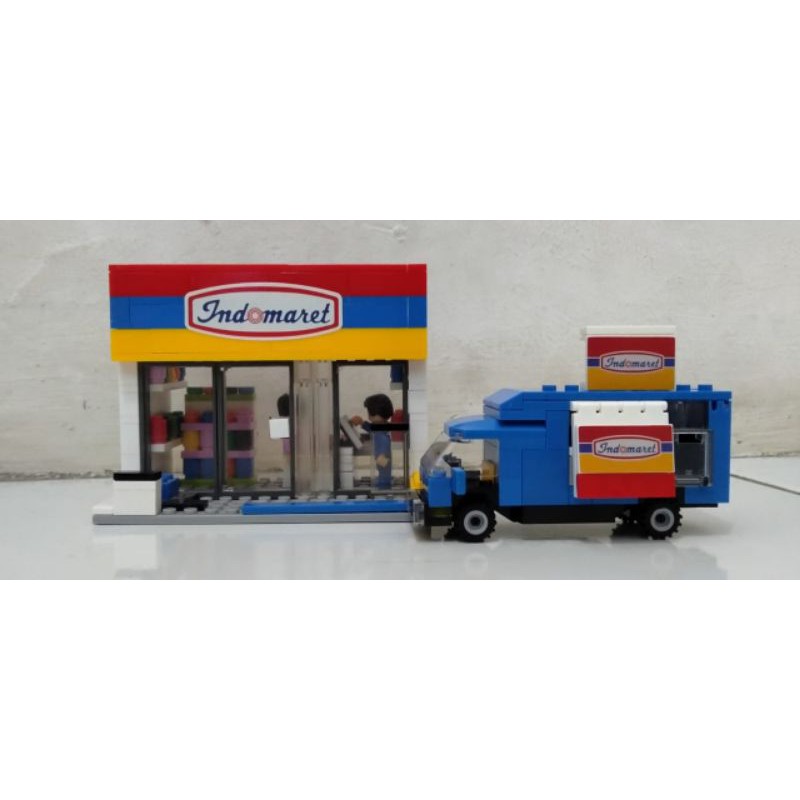 Jual [COMBO] Lego Wiki Bricks Minimarket INDOMARET + Mobil INDOMARET ...