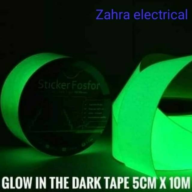 Jual Glow In The Dark Tape 5 Cm x 10 M Sticker Menyala di Tempat Gelap ...
