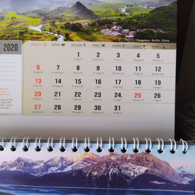 Jual KALENDER MEJA (PEMANDANGAN ALAM) | Shopee Indonesia