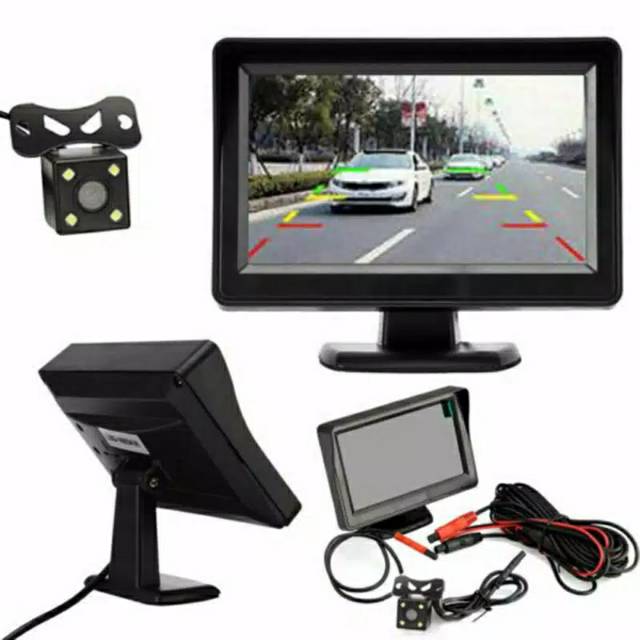 Jual LCD Monitor 4,3 inch + TFT camera mundur untuk mobil terbaru ...