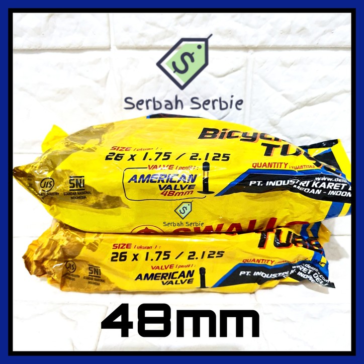 Jual BAN DALAM SEPEDA 26X1.75 26X2.125 48 MM SWALLOW PENTIL PANJANG AV 26 X 175 190 195 200 210 ...