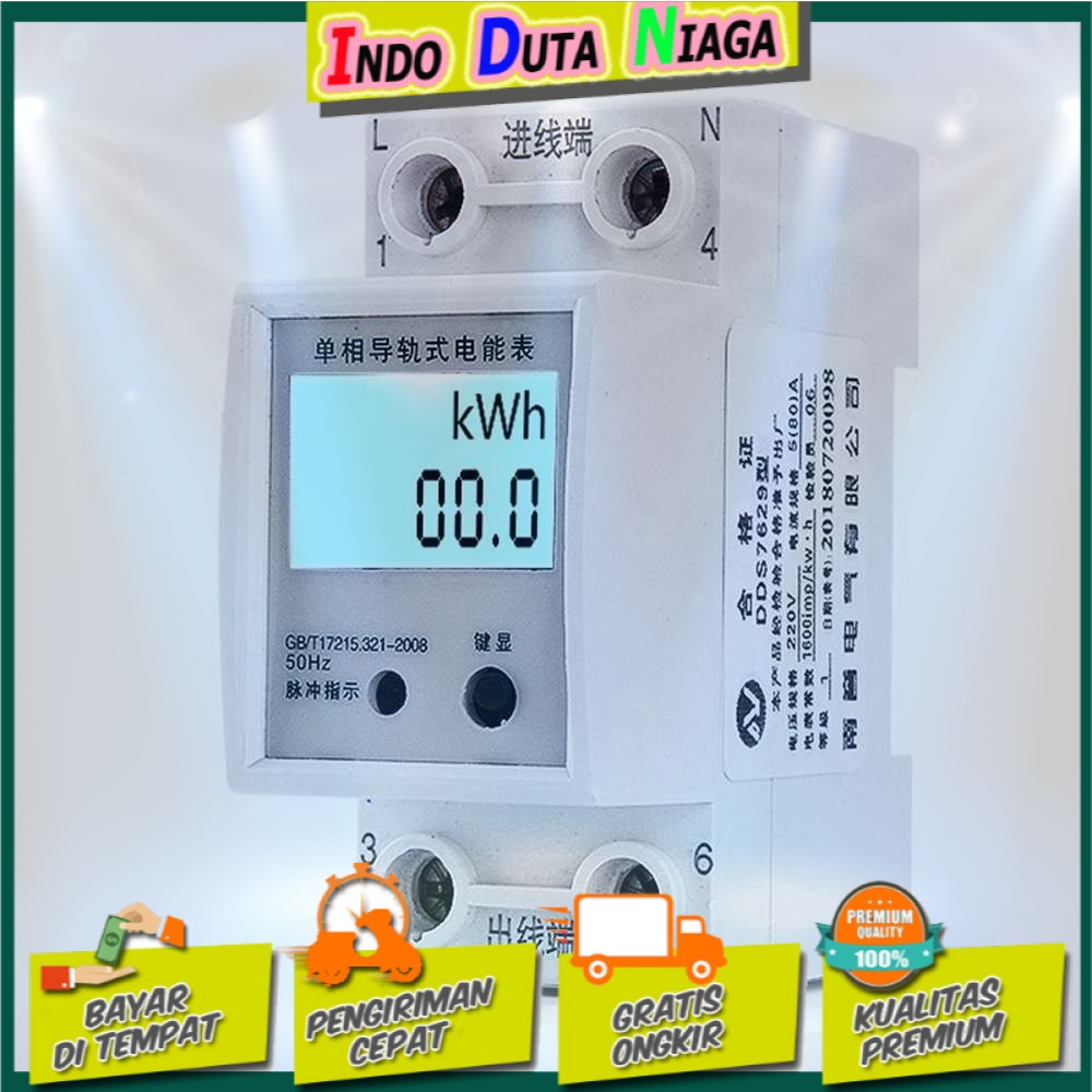 Jual AV KWH Pengukur Listrik LCD Smart Power Voltmeter 220V 80A - DDS7629 | Shopee Indonesia
