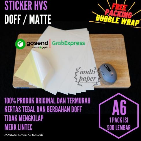 Jual JUAL MURAH Kertas Sticker HVS A6 isi 500 lembar / Kertas StIker ...