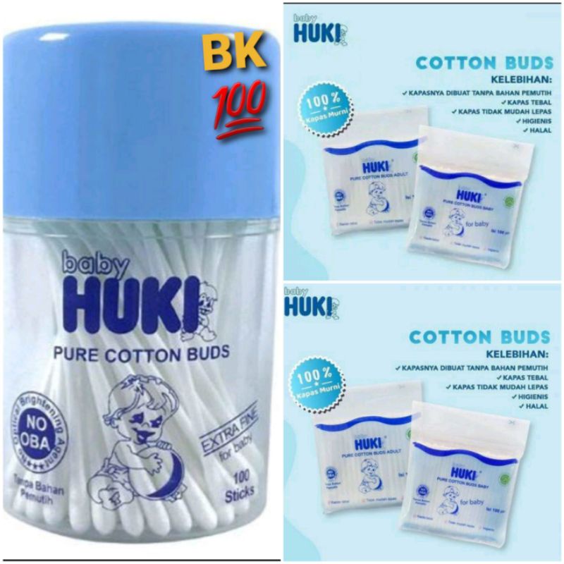 Jual CUTTON BUDS BABY HUKI ISI 100 PICS / CUTTON BUD DODO ISI 100 PICS ...