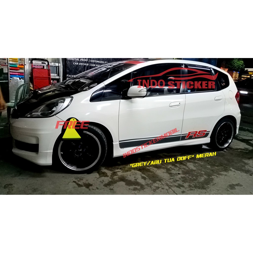 Jual Sticker stiker mobil honda jazz cutting stiker jazz rs stiker ...