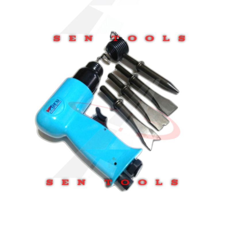 Jual Air Impact 1/4 inch wrench Twin Hammer 150 Mm Air Tools Kit Set ...