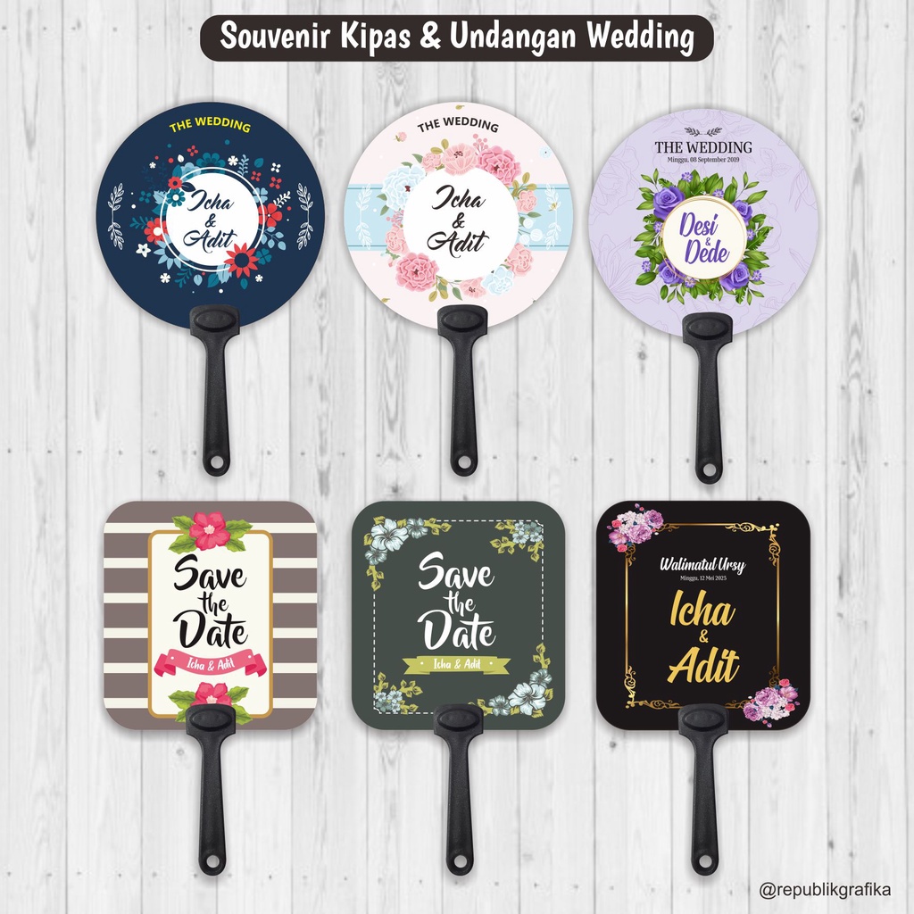 Jual UNDANGAN KIPAS WEDDING SOUVENIR KIPAS PERNIKAHAN CUSTOM | Shopee ...