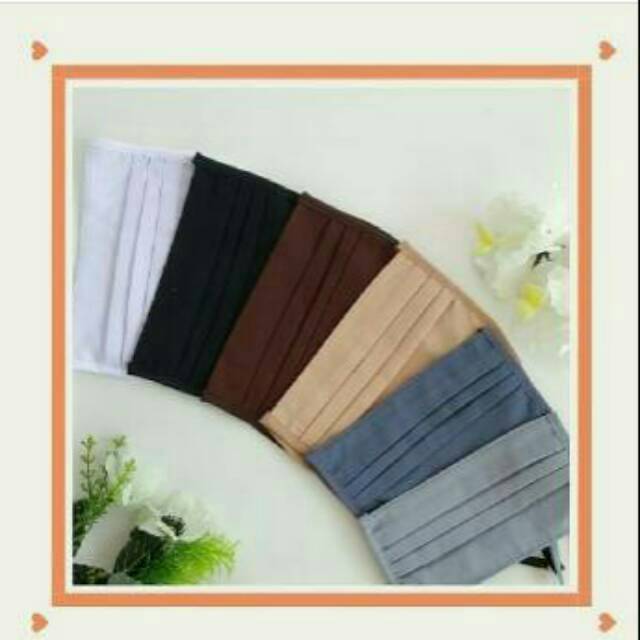 Jual Masker hijab dan non hijab masker kain dua lapis | Shopee Indonesia