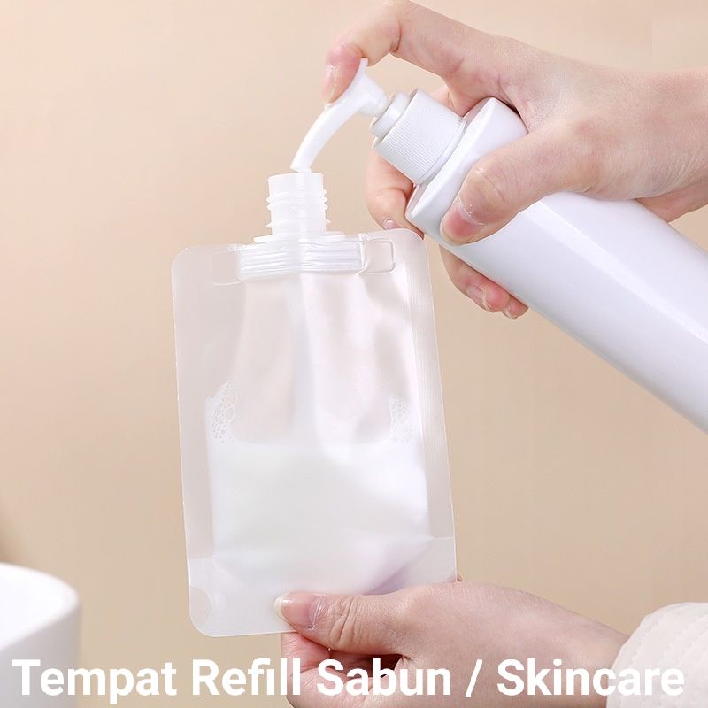 Jual Refill Tempat Sabun Cair / Travel Pouch Reusable Refillable ...