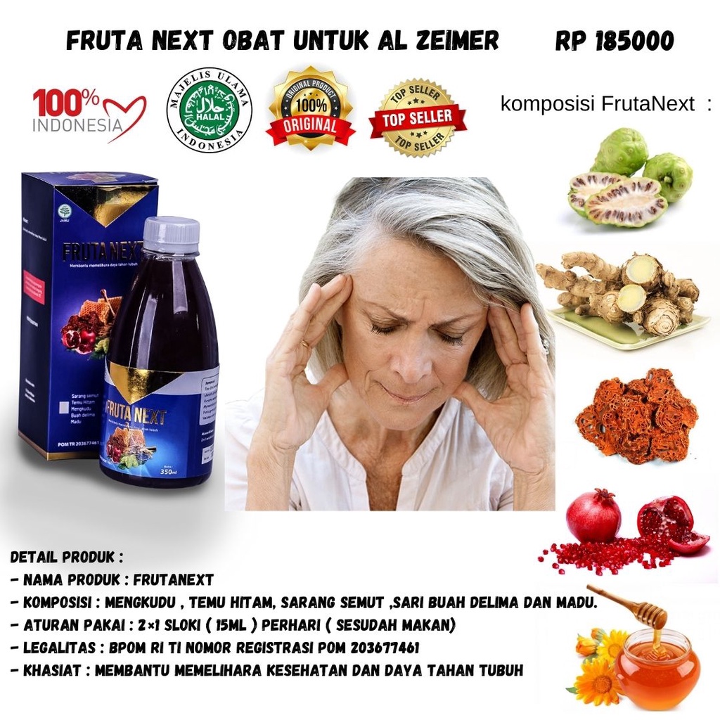 Jual FRUTA NEXT Obat Pikun | Kunyit obat pikun | Obat Alzheimer, Sering ...