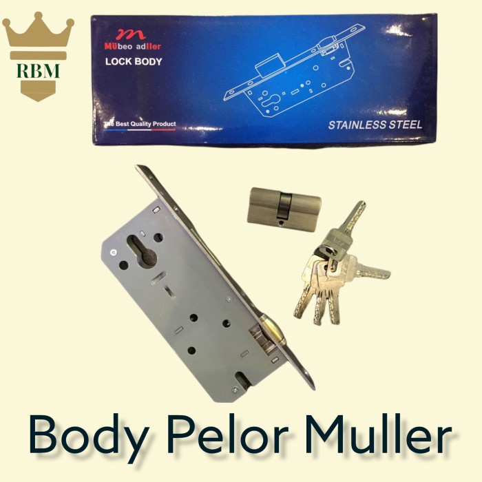 Jual BODY PELOR MULLER 8016 SS / KUNCI PINTU KUPU TARUNG / LOCK BODY ...