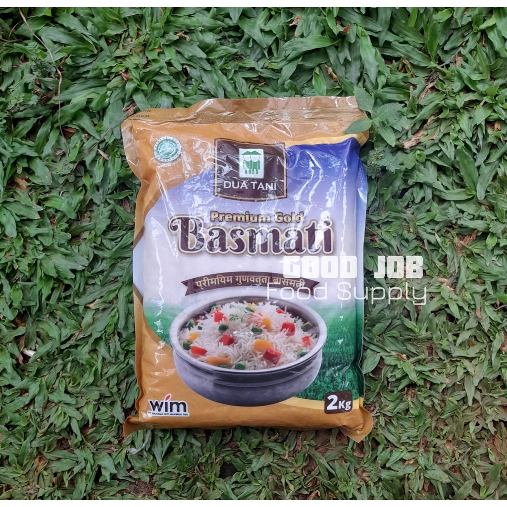 Jual DUA TANI Beras Basmati Premium Gold 2 Kg │ Rice Import Kebuli ...