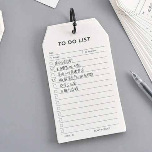 Jual Lembaran Kertas Notes To-Do List / Daftar Kegiatan Dengan Ring (50 ...