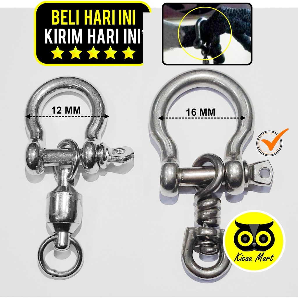 Jual RING OMEGA 16 MM 16MM BORGOL BESI PENGAMAN GELANG KAKI BURUNG KAKA ...