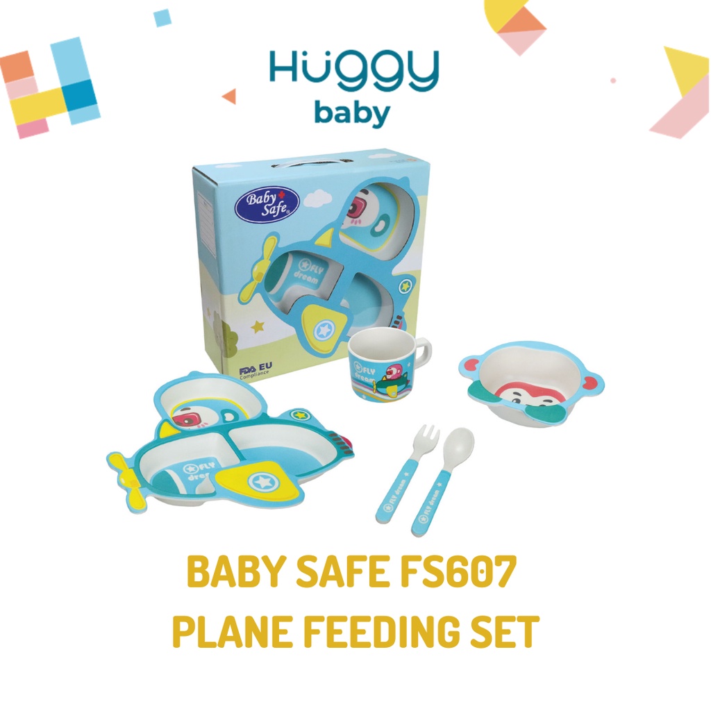 Jual Baby Safe FS608 PLANE Feeding Set | Set Perlengkapan Makan Anak ...