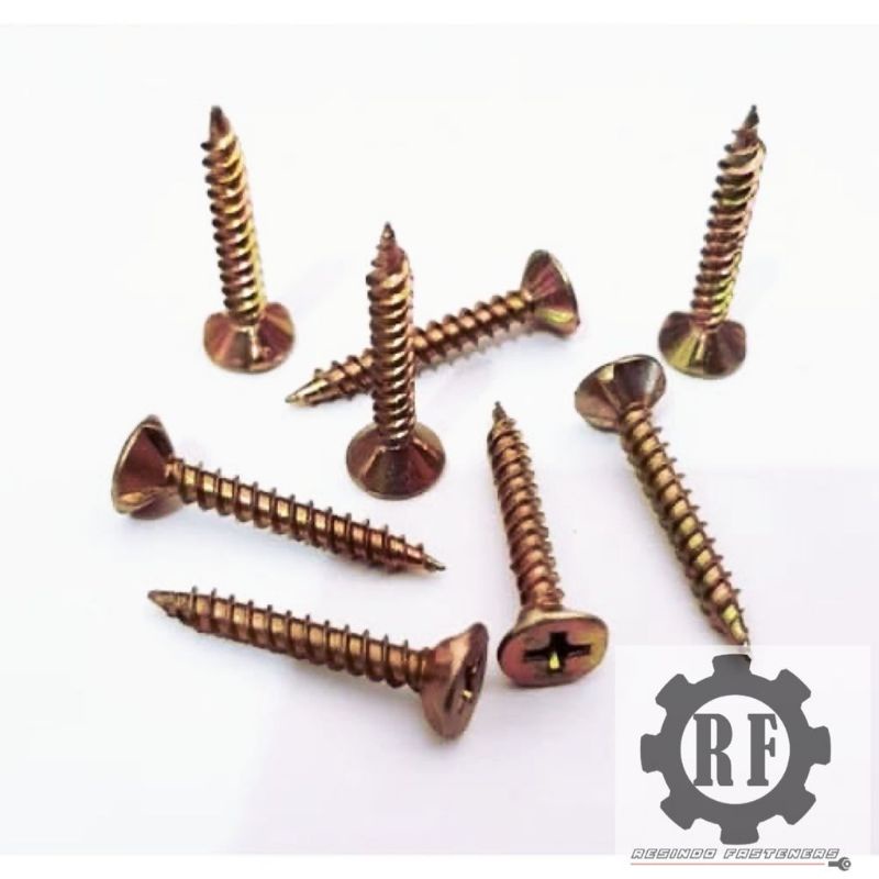 Jual (500 PCS) SEKRUP KUNING GRC KALSI 6X3/4 (2 CM) | Shopee Indonesia