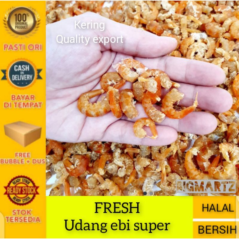 Jual Ebi kering fresh / udang ebi kering / eby super ( KHAS KALIMANTAN ...