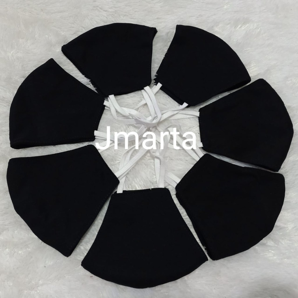 Jual masker kain hitam polos pelindung pernapasan 1pcs | Shopee Indonesia