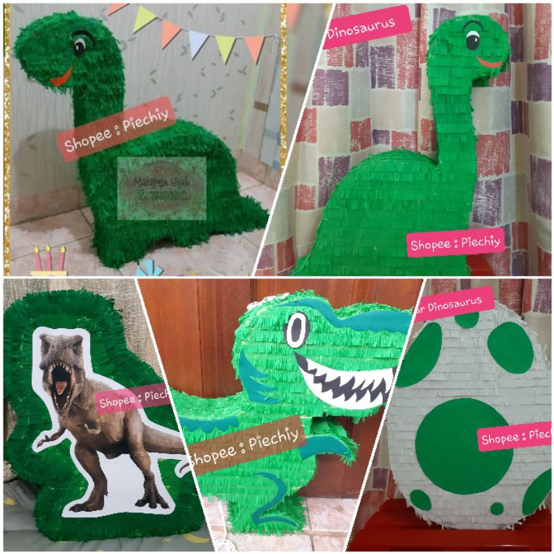 Jual Pinata Pull String Tarik Dinosaurs Dino Dinosaurus T-Rex Telur Egg ...