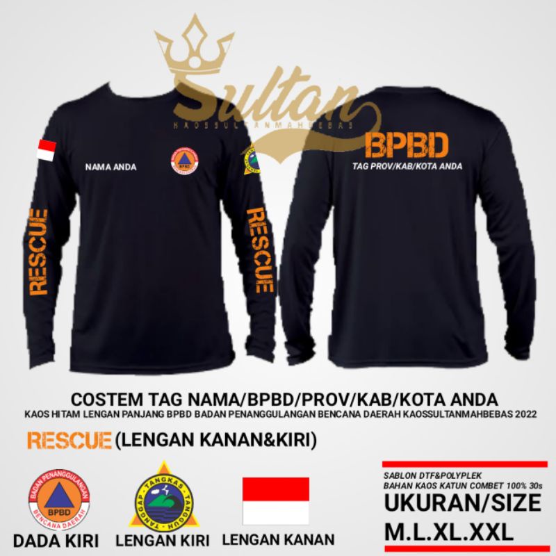 Jual KAOS BPBD //BAJU BPBD RESCUE//KAOS BPBD TRC | Shopee Indonesia