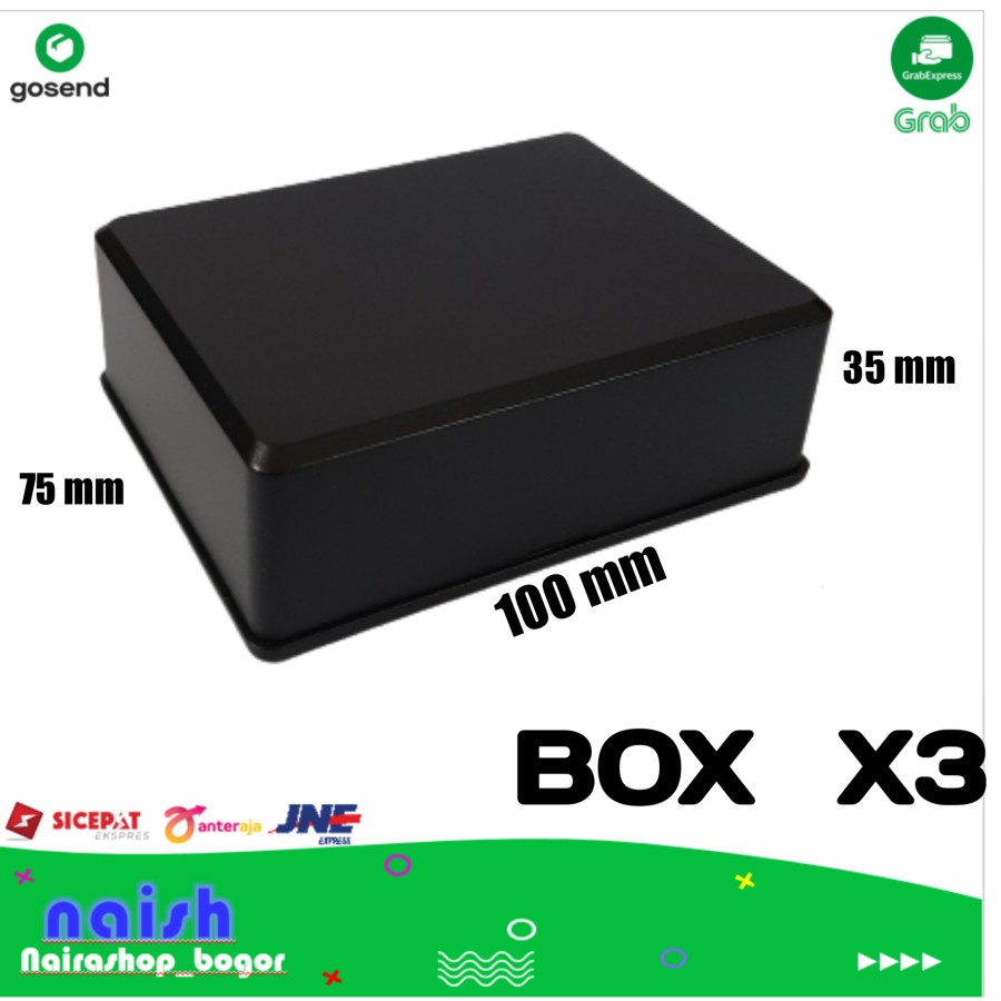 Jual Box x3 Kotak Casing Plastik X3,DIY,komponen ukuran 100x75x35mm | Shopee Indonesia